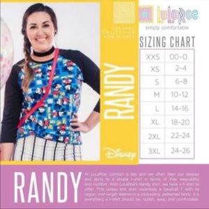 LuLaRoe | Tops | Lularoe Adult L Disney Randy Top Tee Mickey Mouse ...